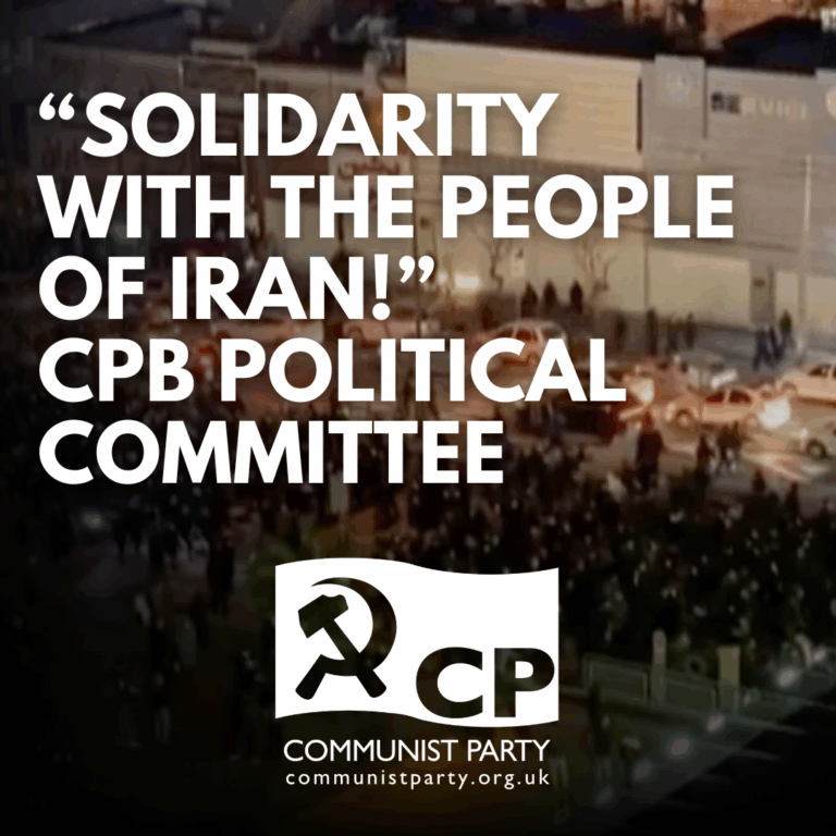 "Solidarity with the peoples of Cuba and Iran!" CPB Political Committee ...