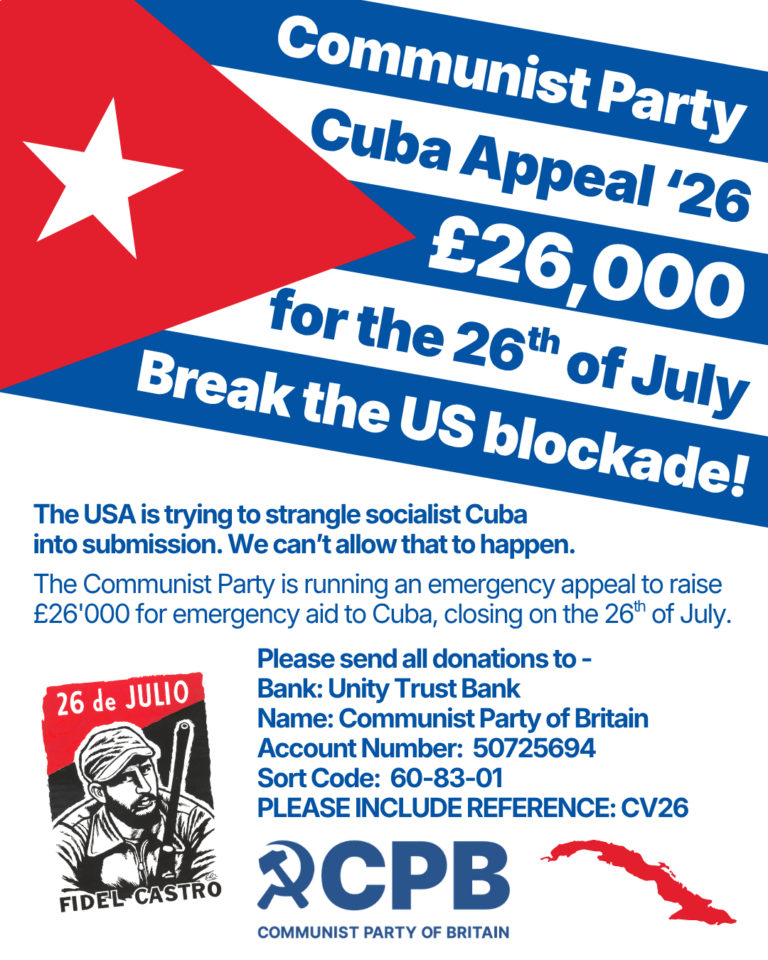 Aid for Cuba ‘26 Campaign Launch! - Communist Party of Britain